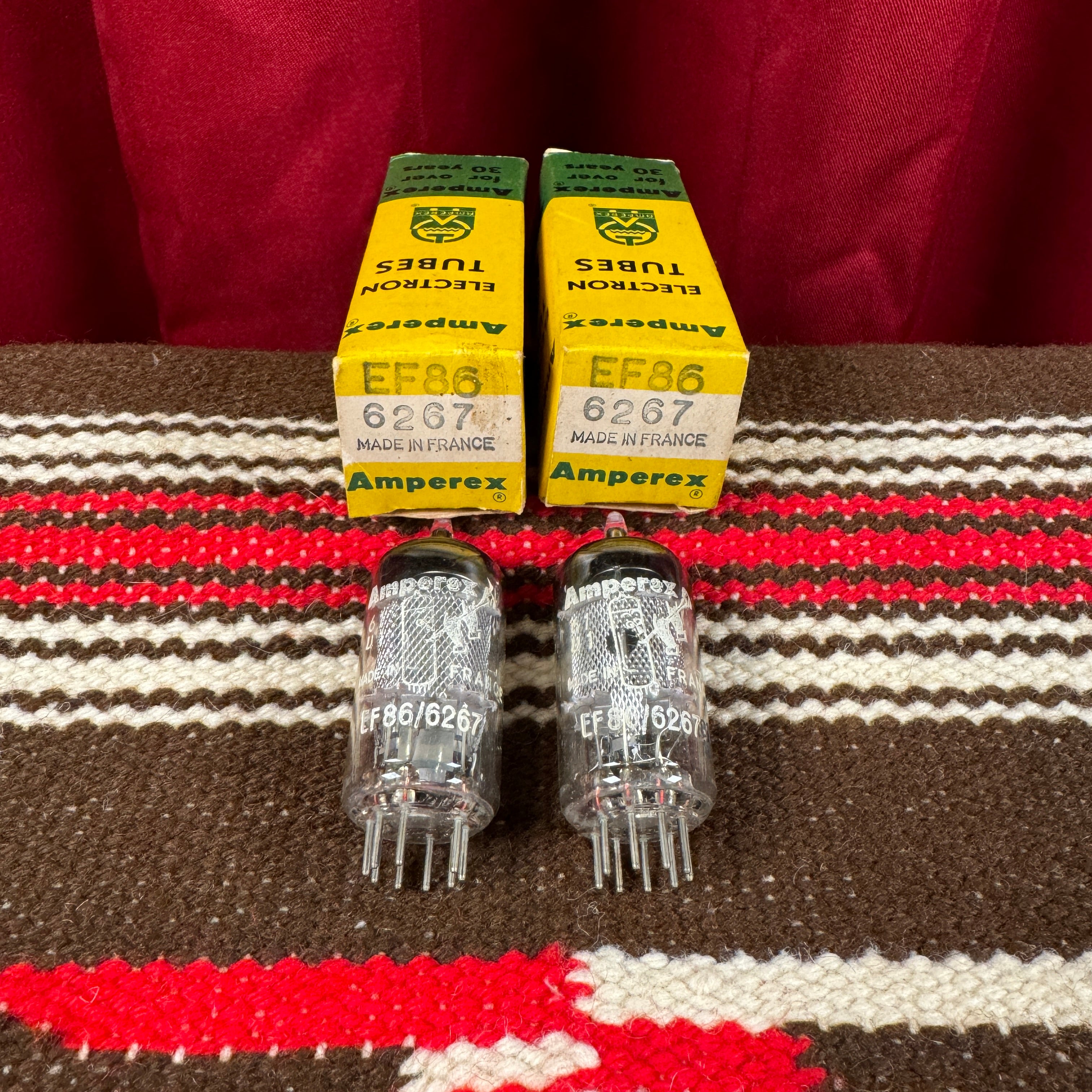 NOS Amperex Bugle Boy EF86 / 6267 Amplifier Preamp Tubes Pair Duet Mes – Drugan's Drums & Guitars