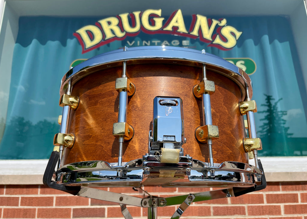 Premier 7x14 Signia Maple Snare Drum Natural 10-Lug – Drugan's Drums ...