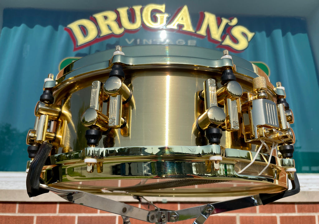 Sonor Artist Series 5x14 Brass Snare Drum Gold – Drugan's Drums & Guitars