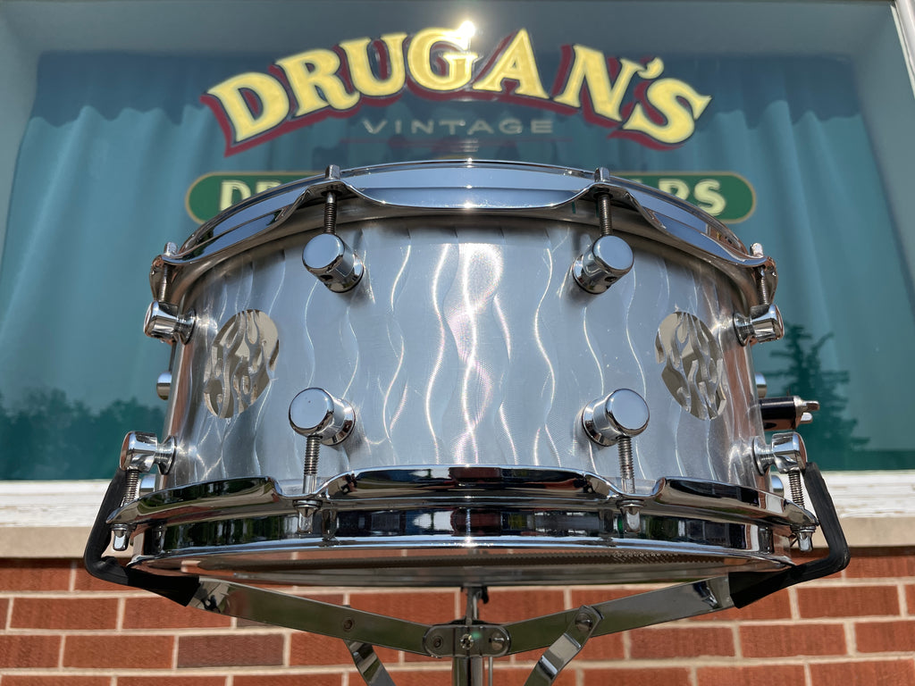 Trick 6x14 Vented Snare Drum Aluminum Shell GS007 Throw-Off – Drugan's ...