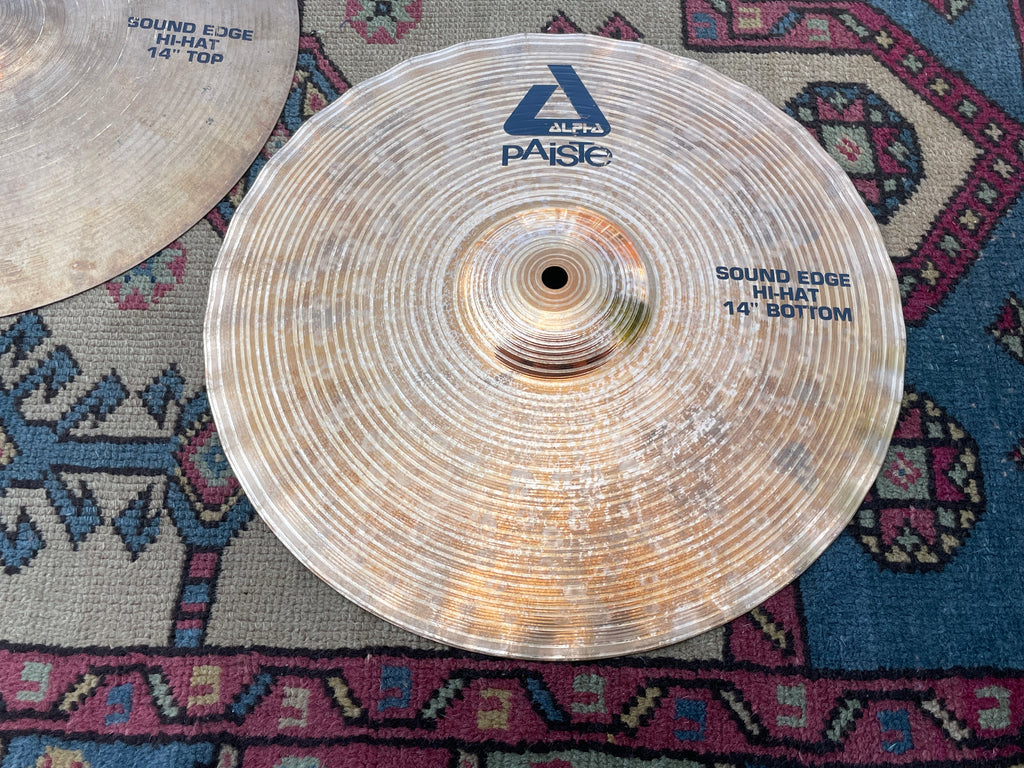 14" Paiste Alpha Sound Edge Hi-Hat Cymbal Pair 894g/1052g – Drugan's ...