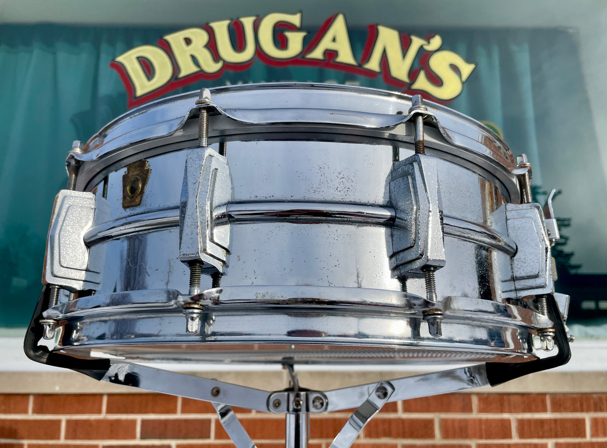 1960s Ludwig 5x14 LM400 Supraphonic Keystone Millennium P86C Throw-Off ...