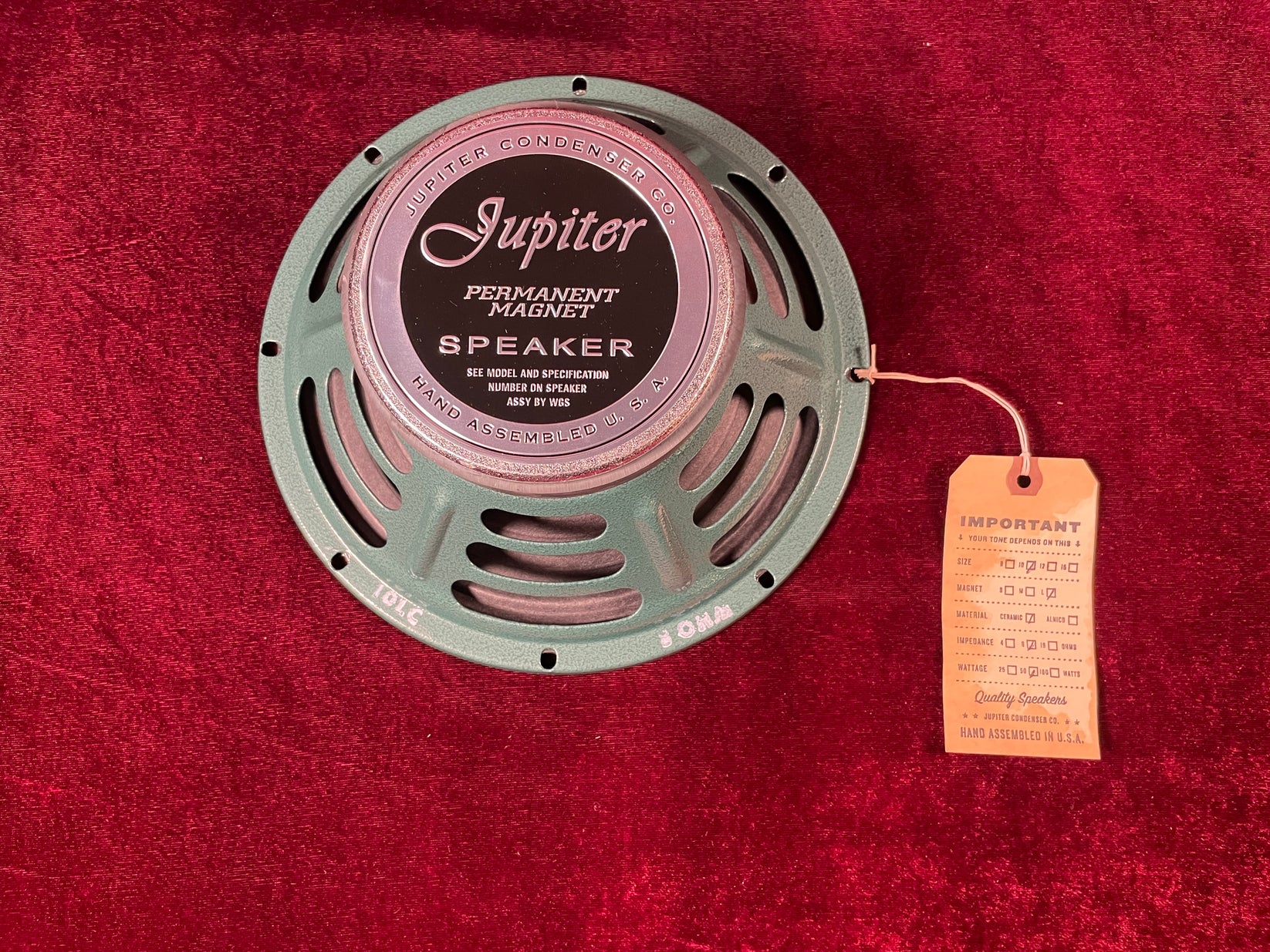 Jupiter 10LC 10" 50W Vintage American Ceramic Guitar Speaker 8 Ohm (St ...