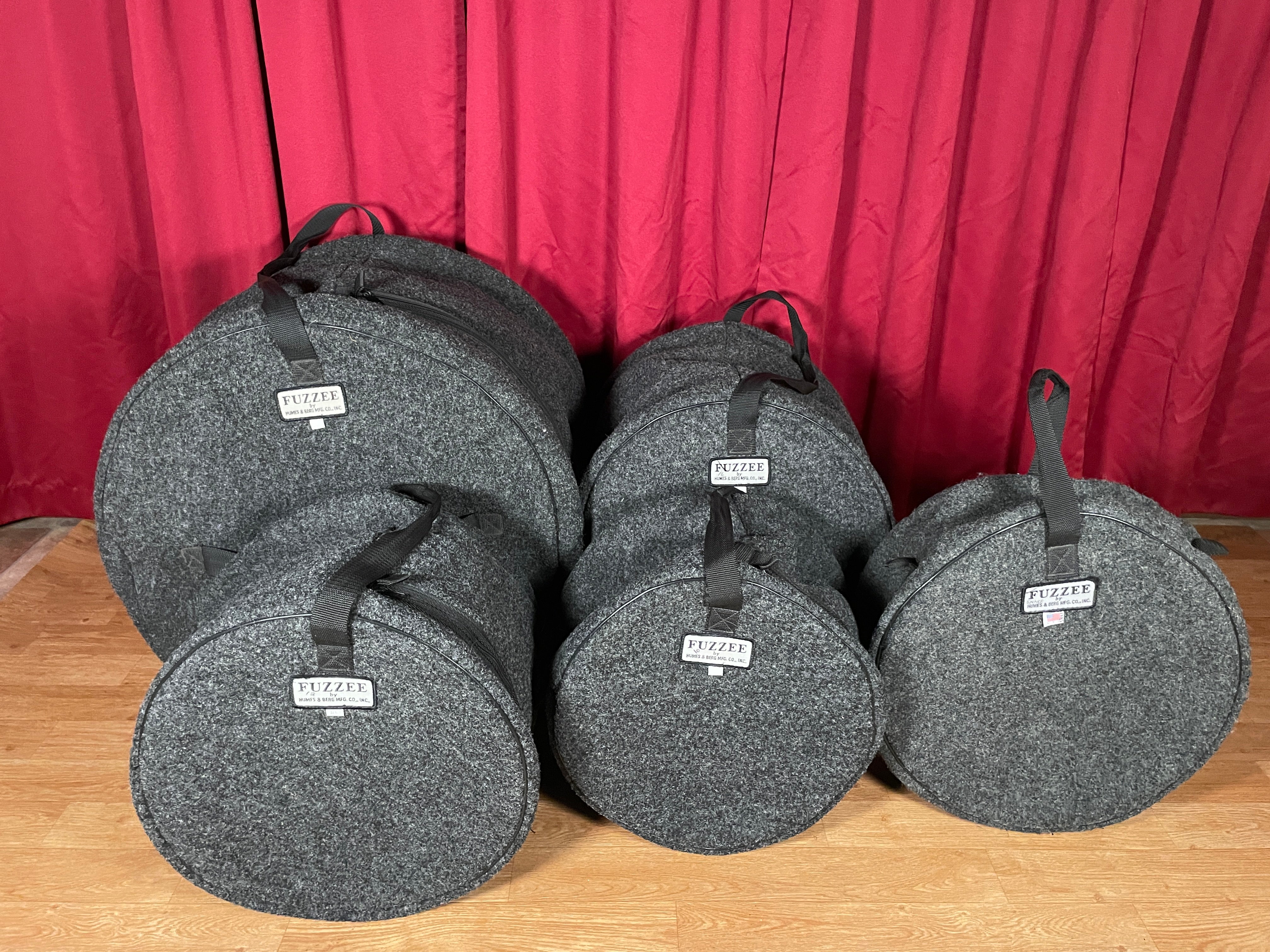 Humes & Berg Fuzzee Snare, Tom, Bass Drum Bag Set 16x22/10x12/12x13/16 ...
