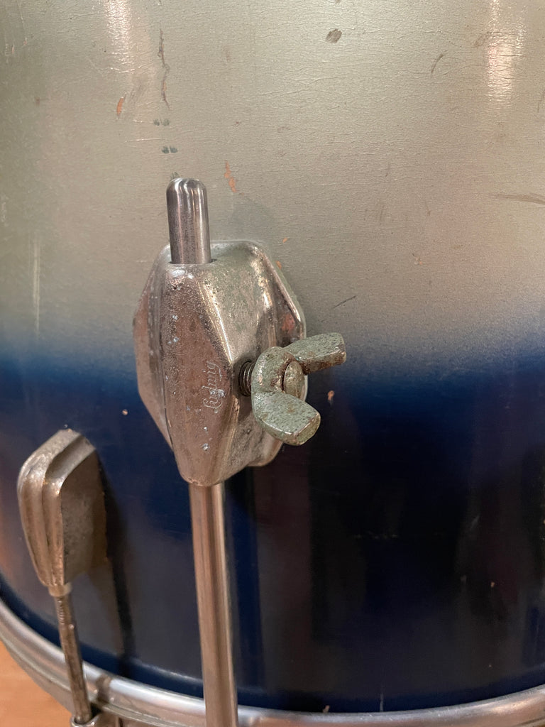 Vintage Slingerland Radio King Drum Set Blue/Silver Duco 24/13/16 ...