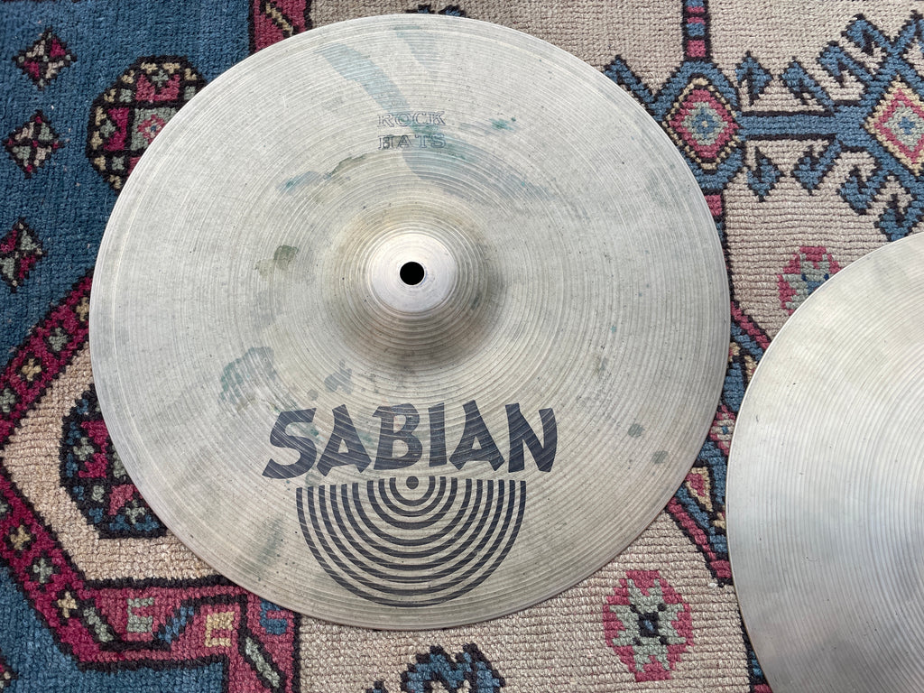 14" Sabian AA 1980s Rock Hats Hi-Hat Cymbal Pair 1318g/1412g – Drugan's ...