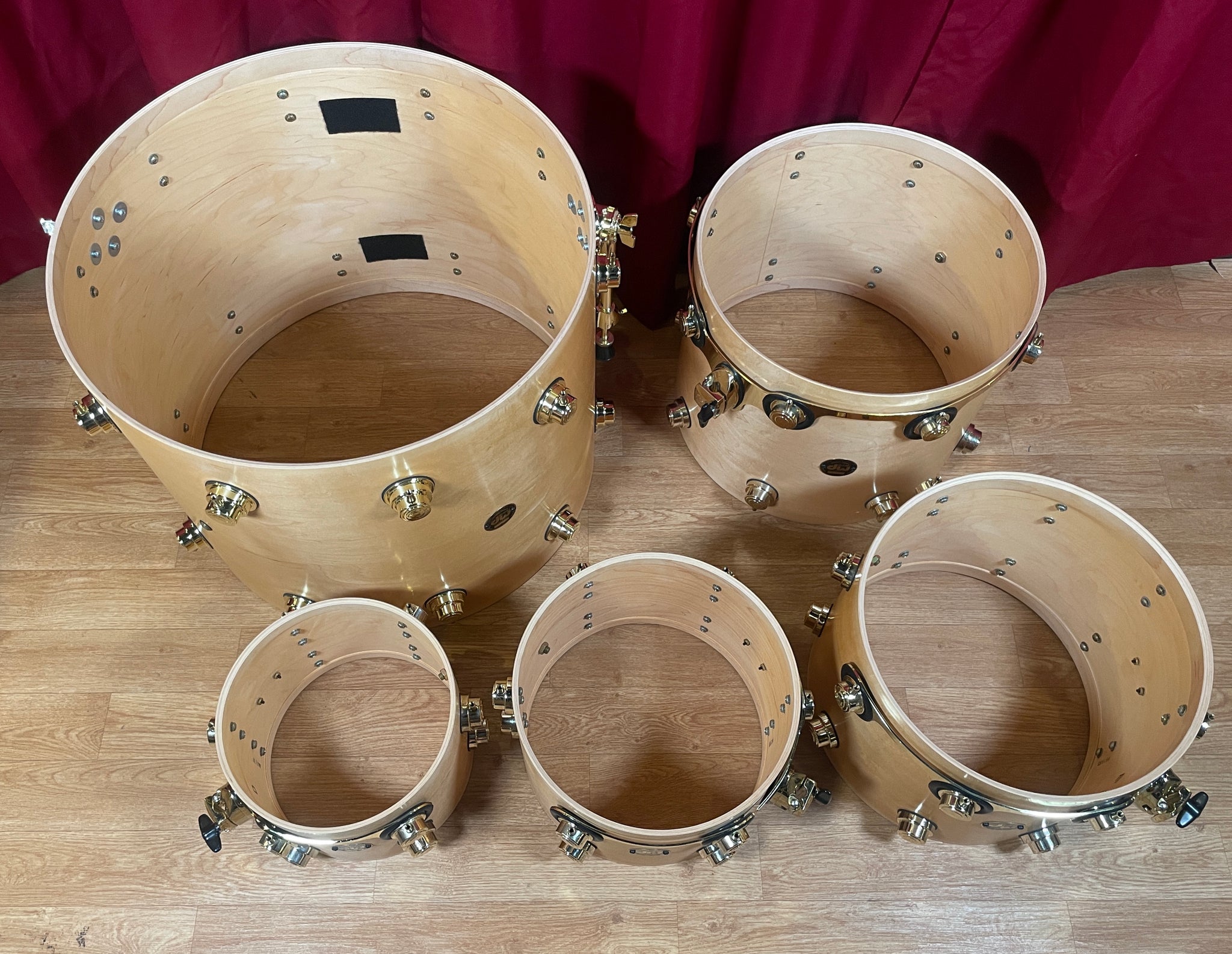 DW Collector's Series Drum Set Gold Hardware Drum Workshop 22/10/12/14 ...