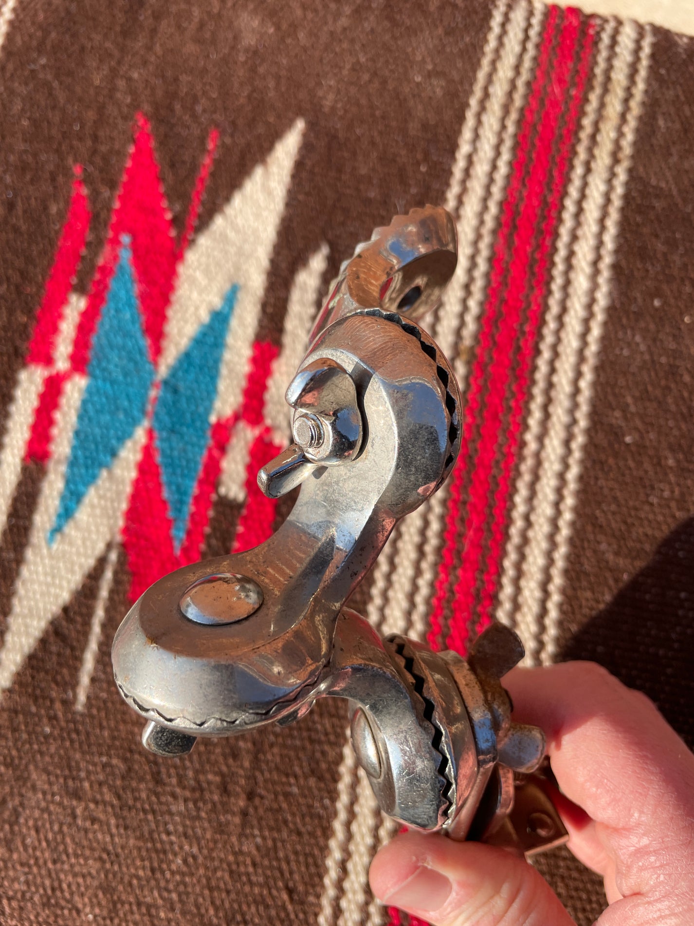 Leedy No. 7714 Rail Shell Mount Double Link Ratchet Tom Holder Nickel ...