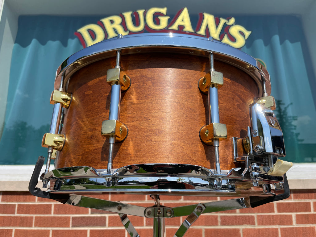 Premier 7x14 Signia Maple Snare Drum Natural 10-Lug – Drugan's Drums ...