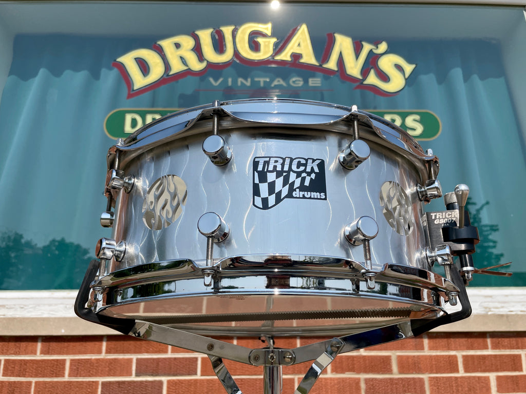 Trick 6x14 Vented Snare Drum Aluminum Shell GS007 Throw-Off – Drugan's ...
