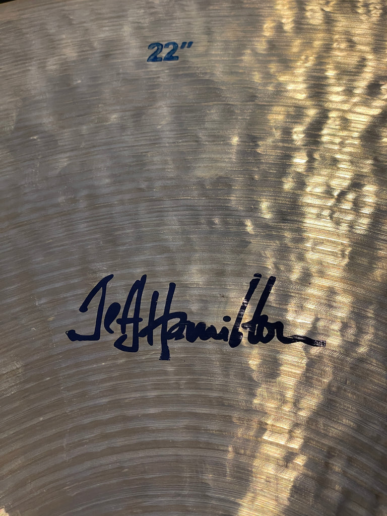 22" Bosphorus The Hammer Jeff Hamilton Ride Cymbal 2468g *Video Demo ...