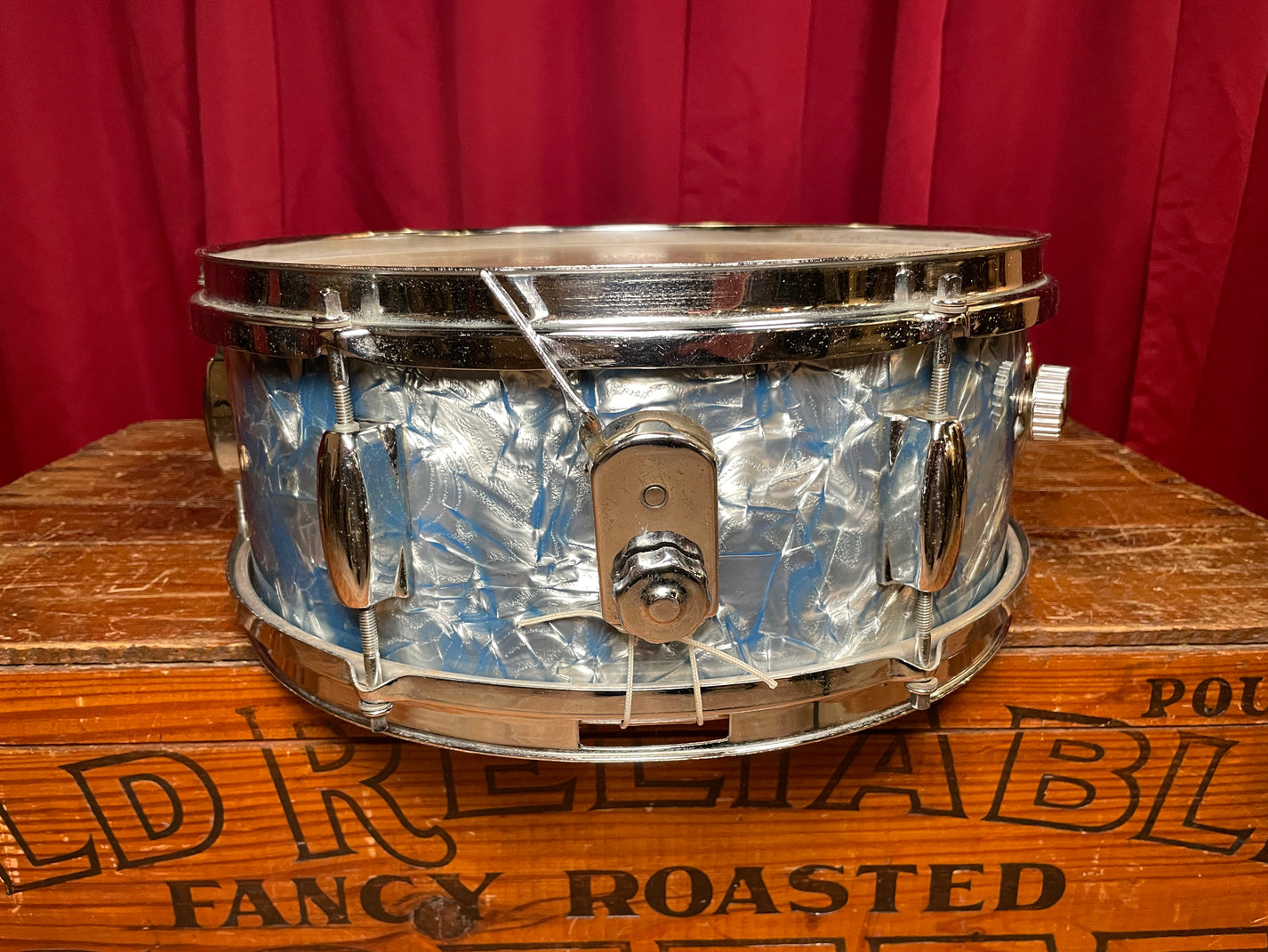 Vintage Made In Japan 5.5x14 Snare Drum Light Blue Pearl MIJ – Drugan's ...