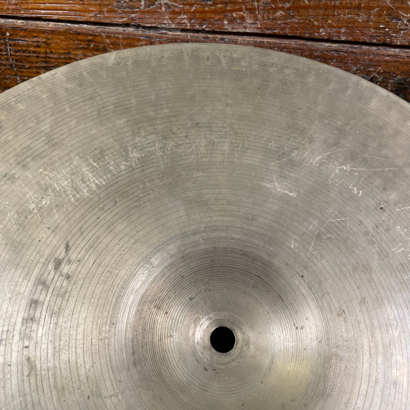 14" Vintage Super Zyn Hi-Hat Cymbal Single 898g Premier Made in Englan ...