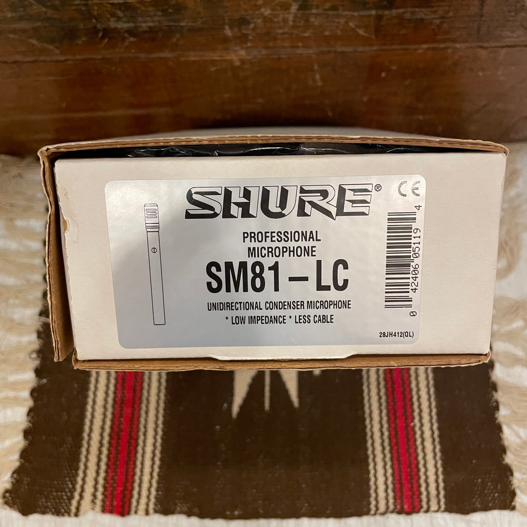 Shure SM81 Small Diaphragm Condenser Microphone w/ Box – Drugan's Drums ...