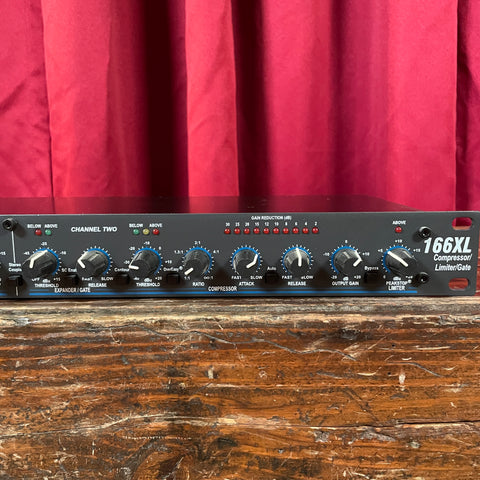 DBX 166XL Stereo Compressor / Limiter / Gate – Drugan's Drums & Guitars
