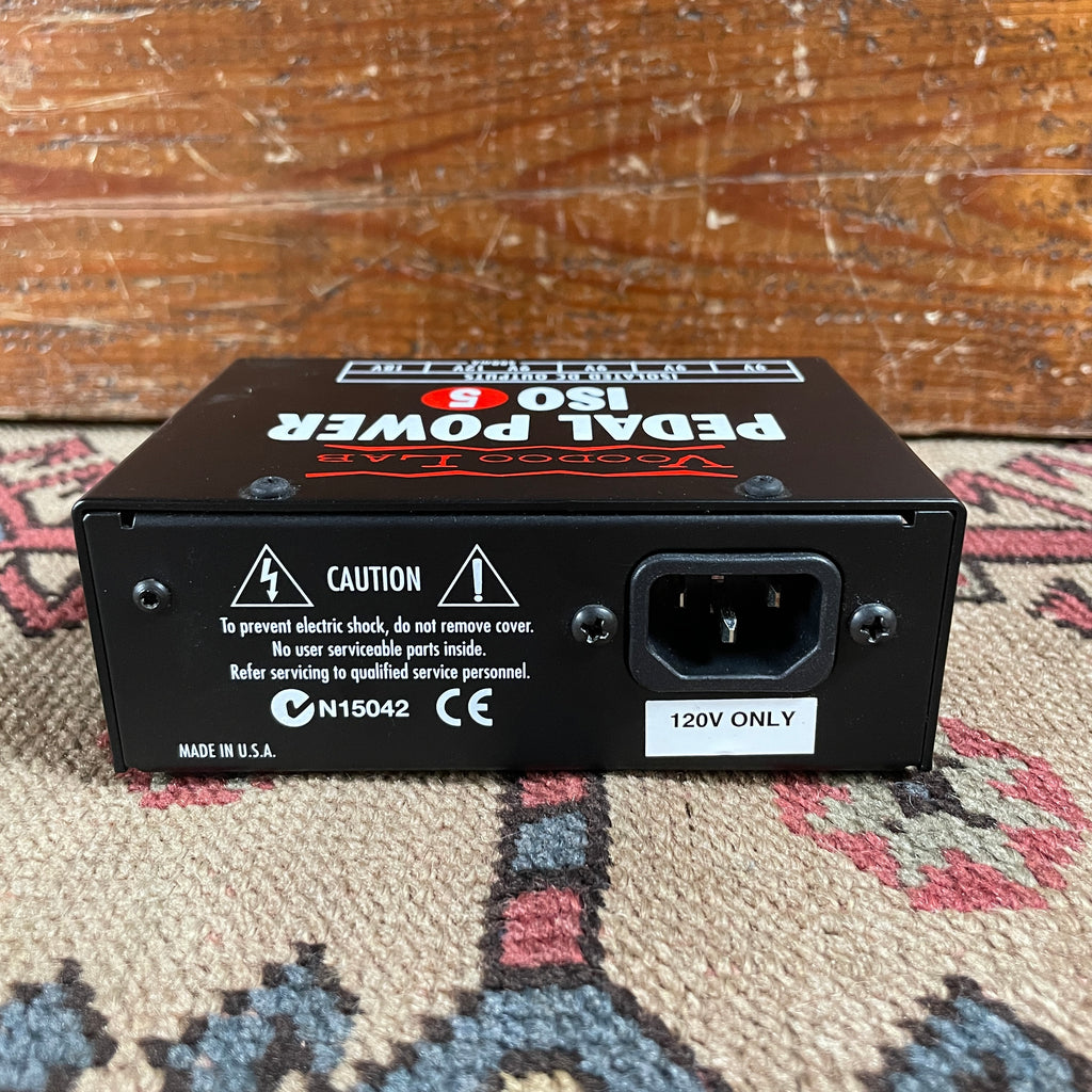 Voodoo Lab Pedal Power ISO-5 5-output Guitar Pedal Power Supply w/ Cab ...