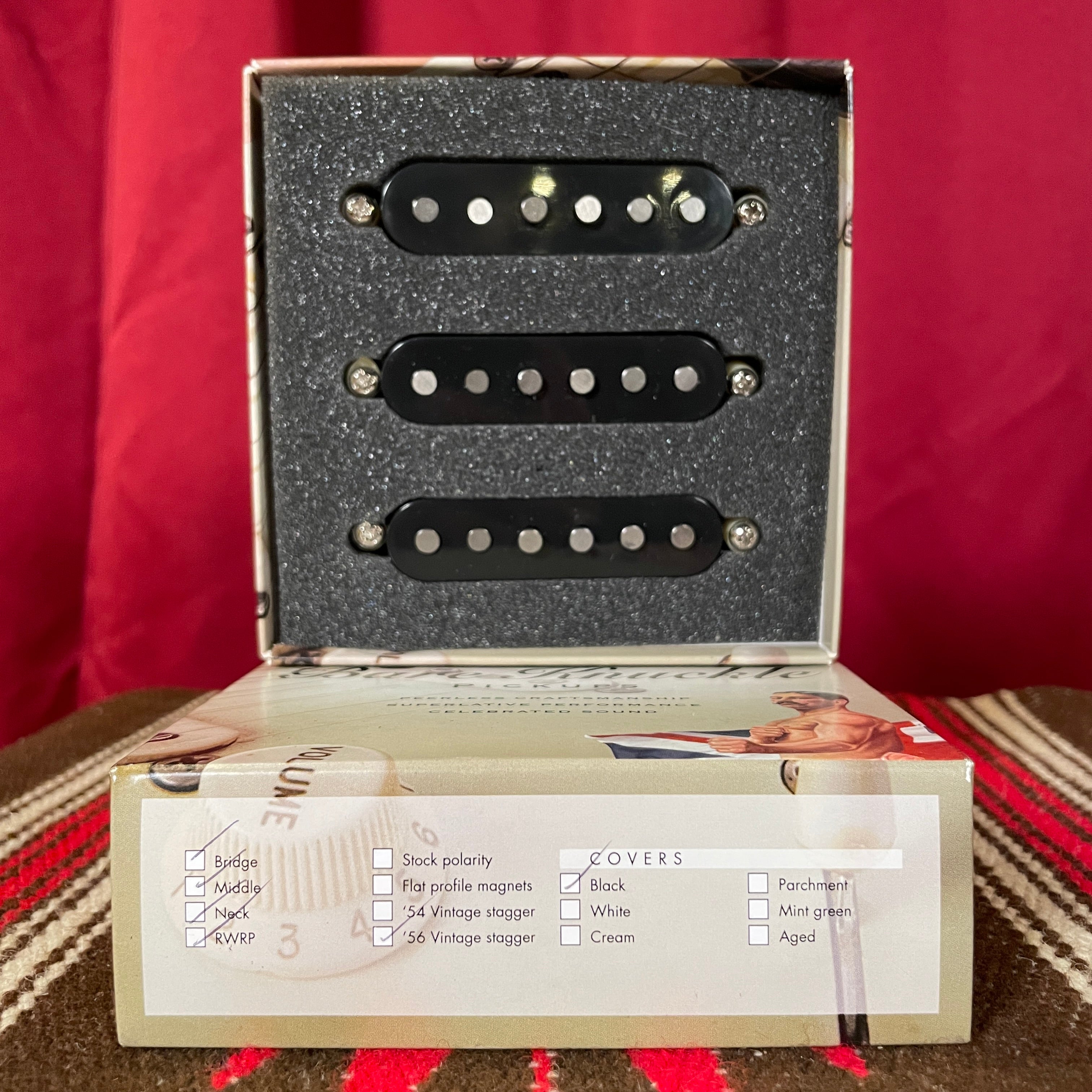 Bare Knuckle Mother's Milk Strat Single Coil RWRP '56 Vintage Stagger ...