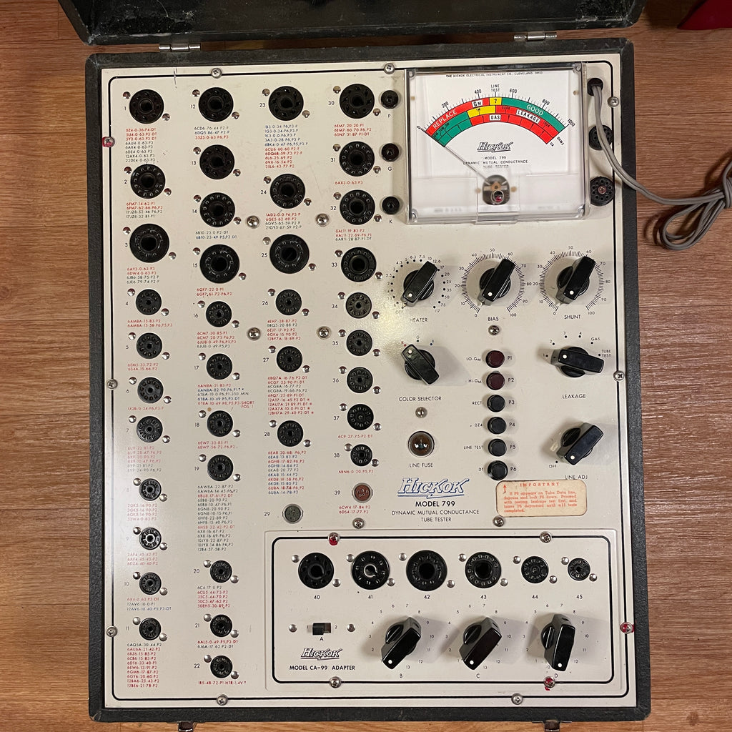 Vintage Hickok Model 799 Mustang Mutual Conductance Vacuum Tube Tester ...