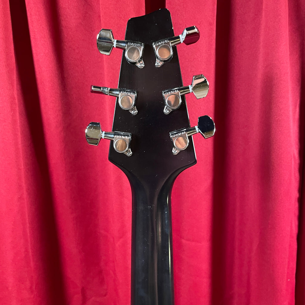 Kurt Wilson Semi Hollow Arrowhead Flat Black Guitar – Drugan's Drums ...