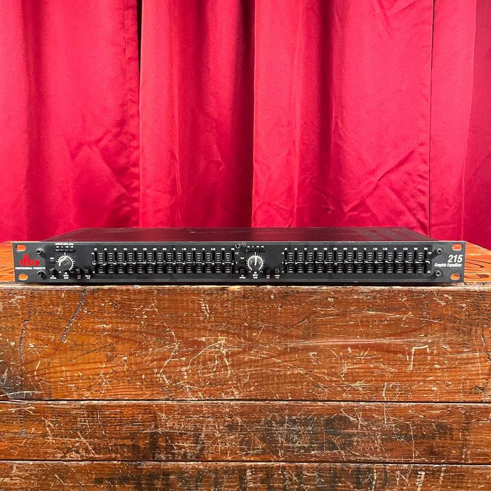dbx 215 Dual Channel 15-Band Graphic Equalizer – Drugan's Drums & Guitars