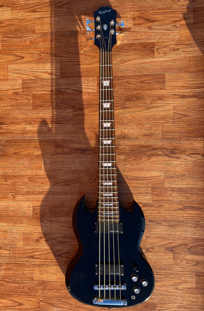 Epiphone 5-String SG Bass Black EB-35 EB35 – Drugan's Drums & Guitars
