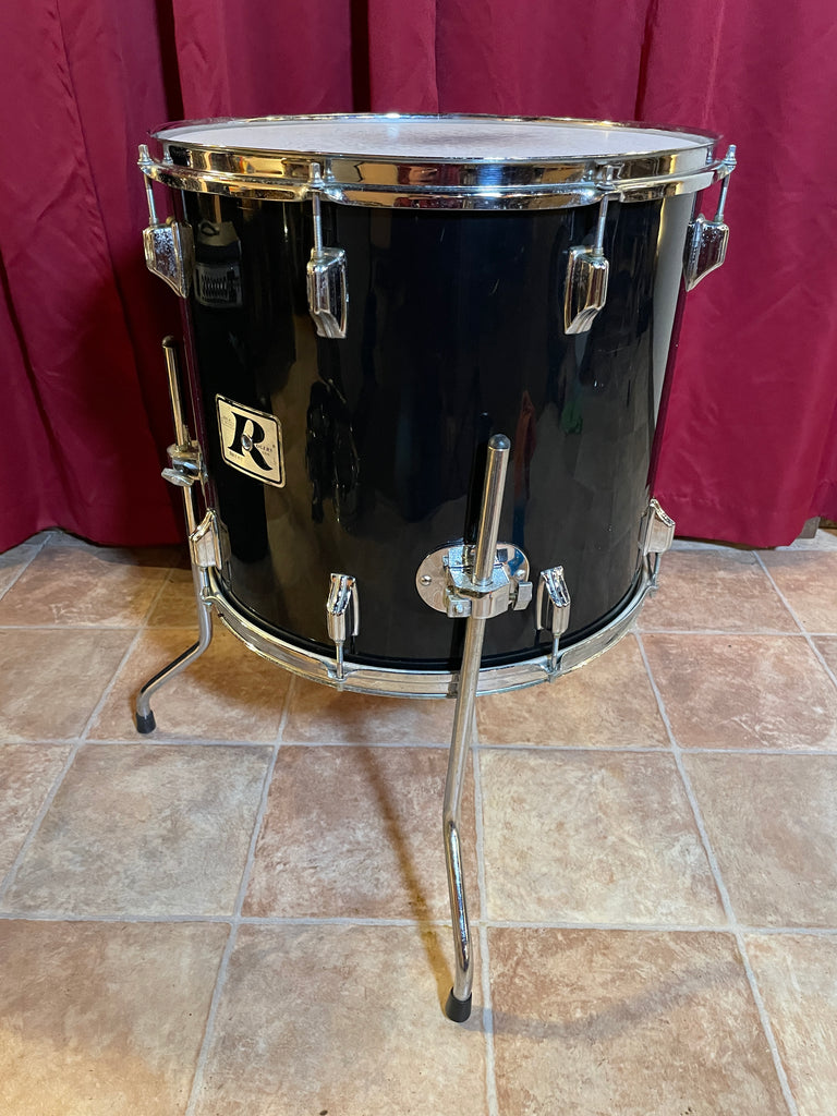 1970s Rogers Big R 16x18 Floor Tom Drum Black – Drugan's Drums & Guitars