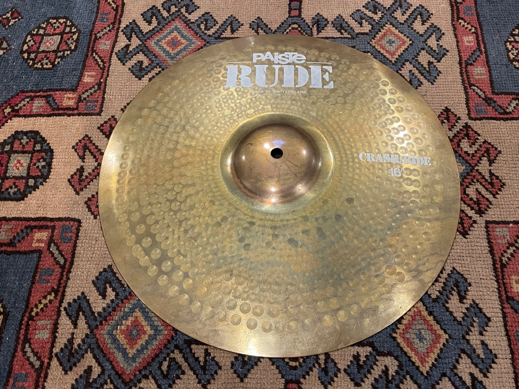 16" Paiste Rude Crash Ride Cymbal 1326g – Drugan's Drums & Guitars