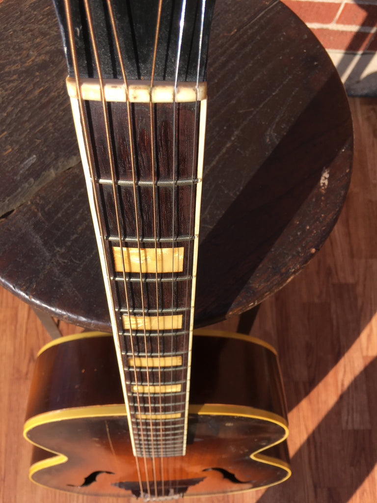 1946-1949 Gretsch Synchromatic 100 Sunburst Archtop Acoustic Guitar ...