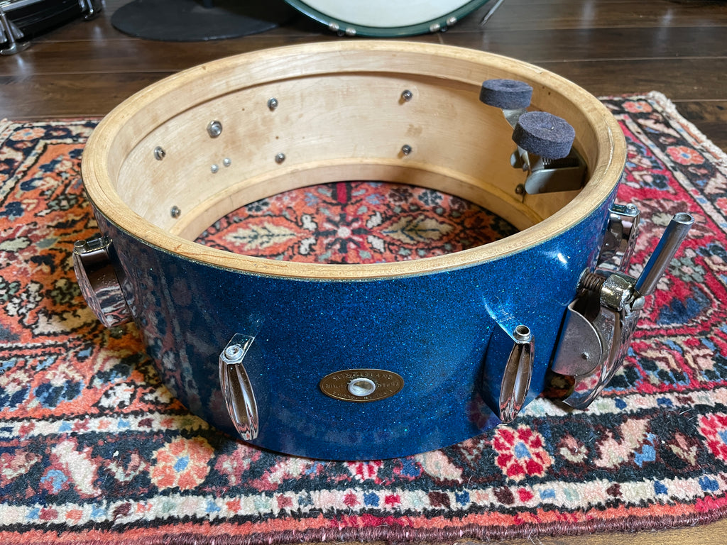 1950s Slingerland Radio King Drum Set Aqua Blue Sparkle Glass Glitter ...