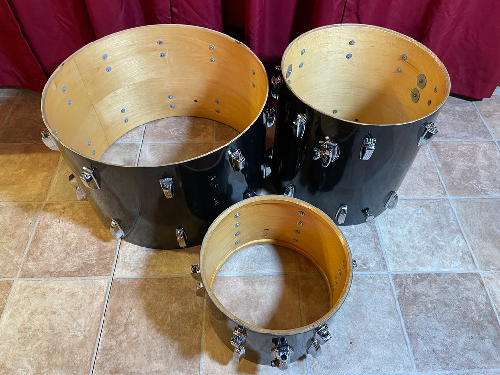 1970s Ludwig Super Classic Drum Set Black Cortex 22/13/16 – Drugan's ...