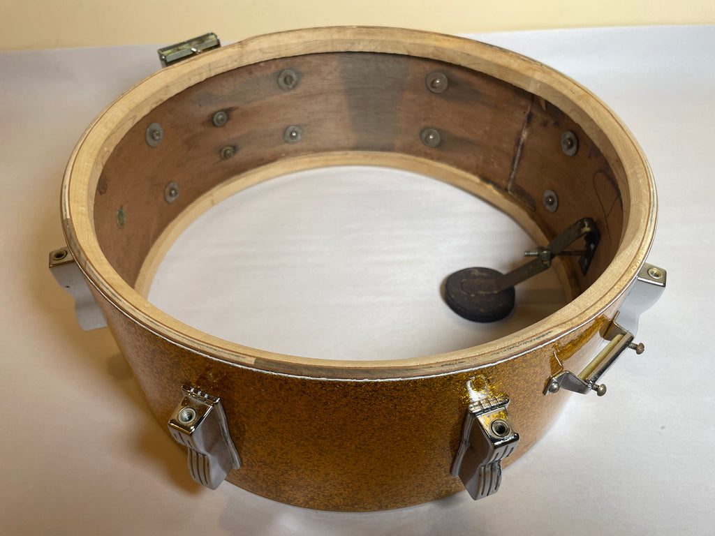 1959 Ludwig Transition Badge Buddy Rich Super Classic Snare Drum Gold ...
