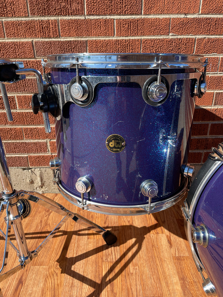 DW Drum Set Blue/Purple Sparkle Drum Workshop Pre-Collector's Series 2 ...