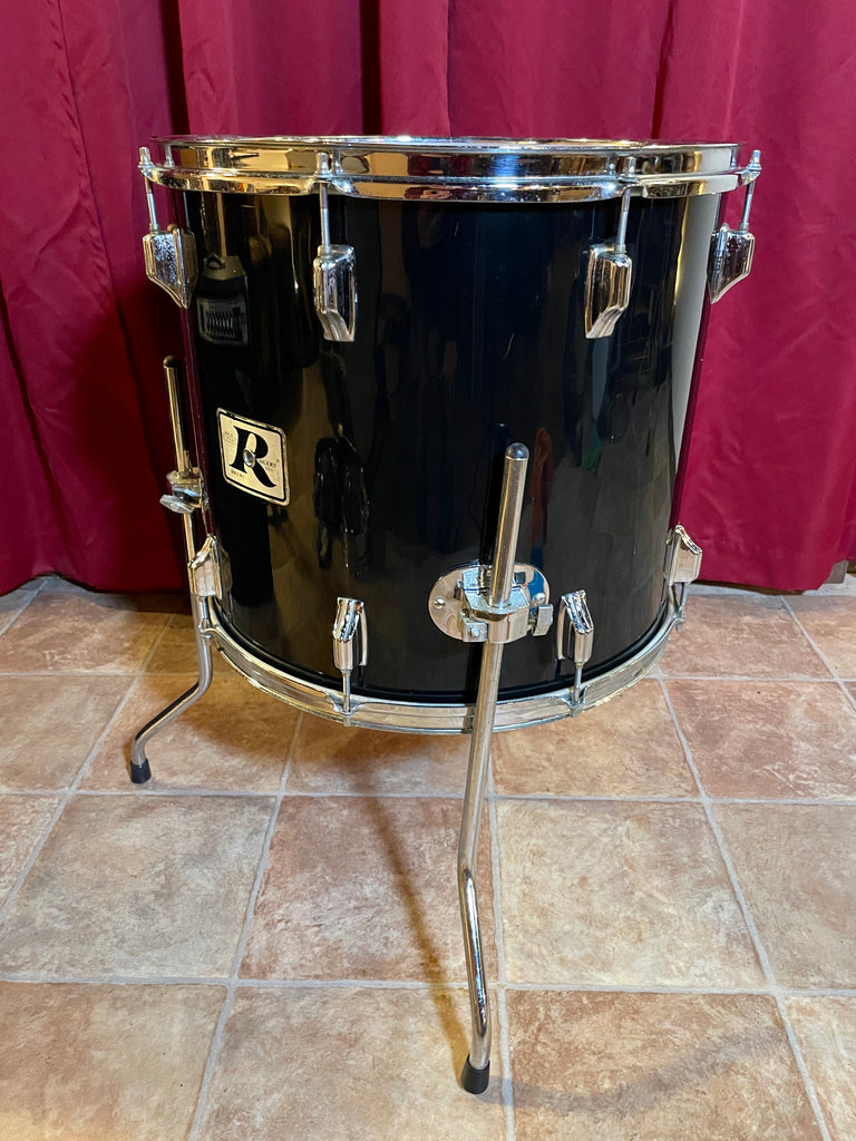 1970s Rogers Big R 16x18 Floor Tom Drum Black – Drugan's Drums & Guitars