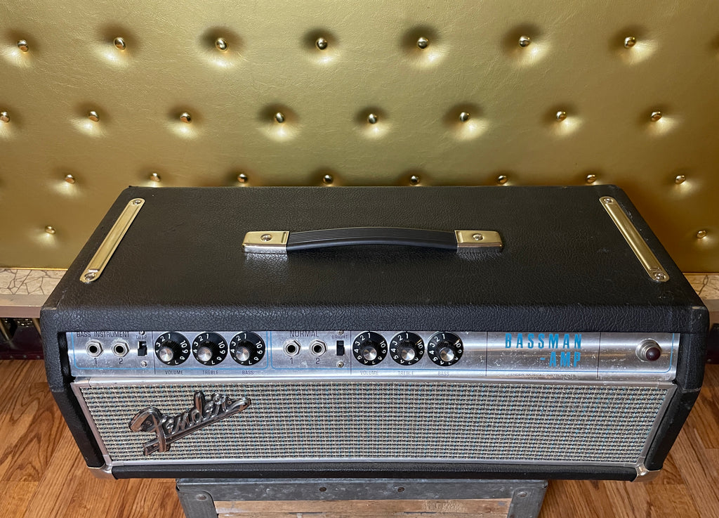 1968 Fender Silverface Bassman Amplifier Head AB165 – Drugan's Drums ...