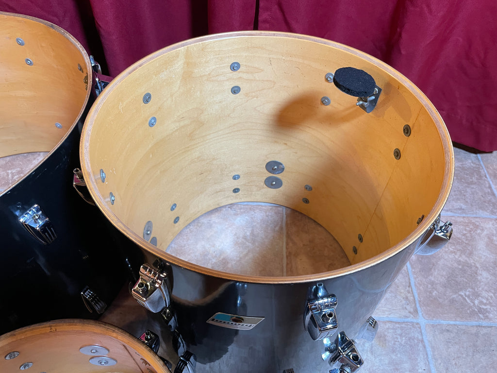 1970s Ludwig Super Classic Drum Set Black Cortex 22/13/16 – Drugan's ...