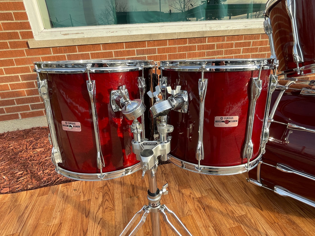 Vintage 1980s Yamaha Recording Custom Drum Set MIJ Red Cherry Wood CLE – Drugan's Drums & Guitars