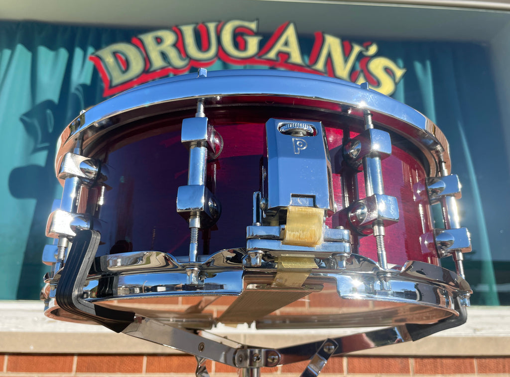 Premier NOS 5.5x14 Signia Snare Drum Cherrywood Red 10-Lug 2055-CS ...