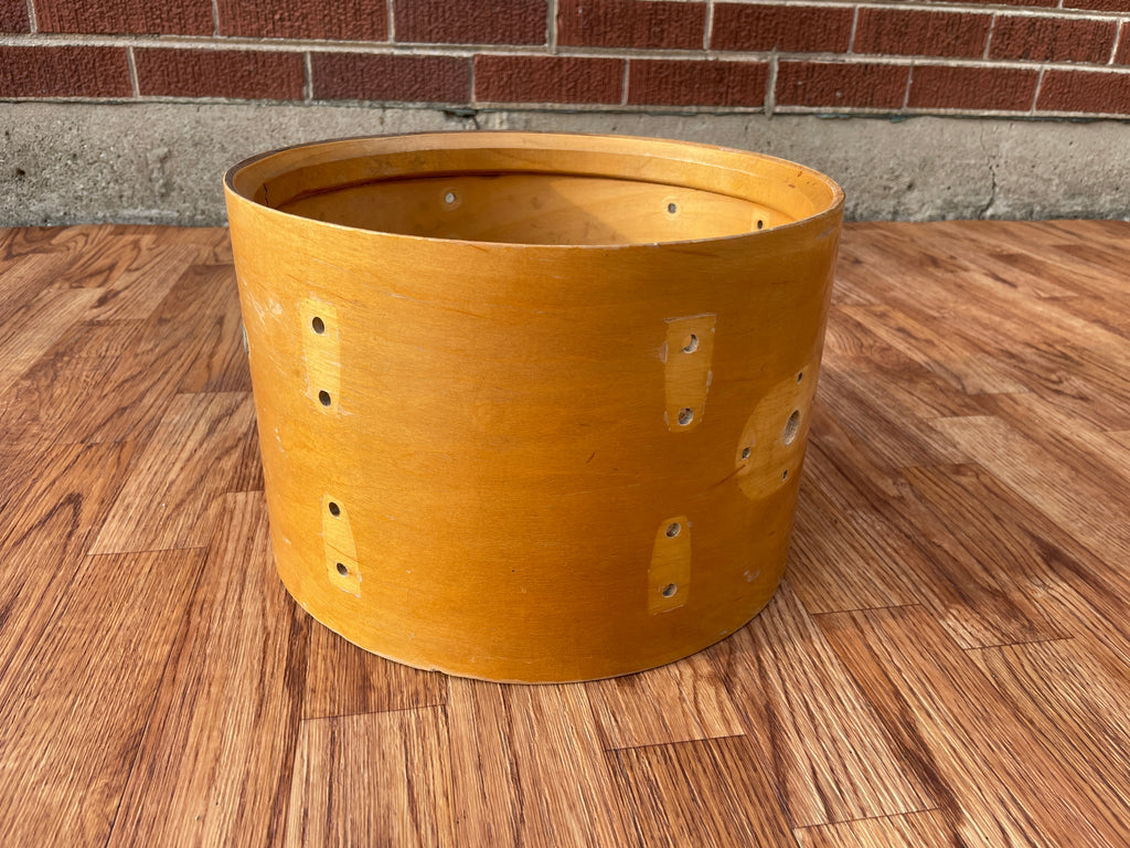 1970s Ludwig 8x12 Thermogloss Tom Drum Shell Natural – Drugan's Drums ...