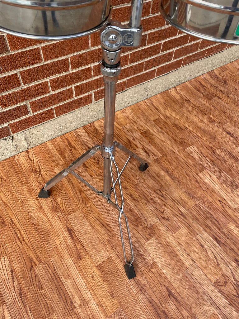 1970s LP Tito Puente 9-1/4" & 10-1/4" Timbalitos w/ Stand Green Label ...