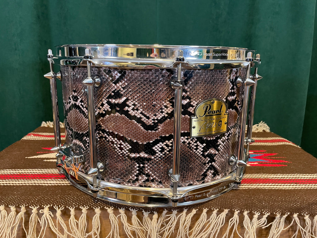 Pearl Vinnie Paul Signature Model 8x14 VP1480 Snare Drum Snakeskin ...