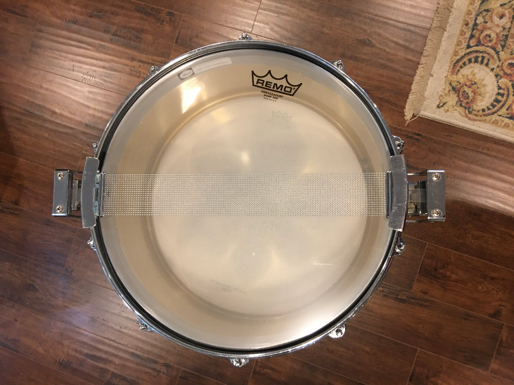 1980s Pearl 1st Generation 6.5x14 Free Floating Brass Shell Snare Drum ...