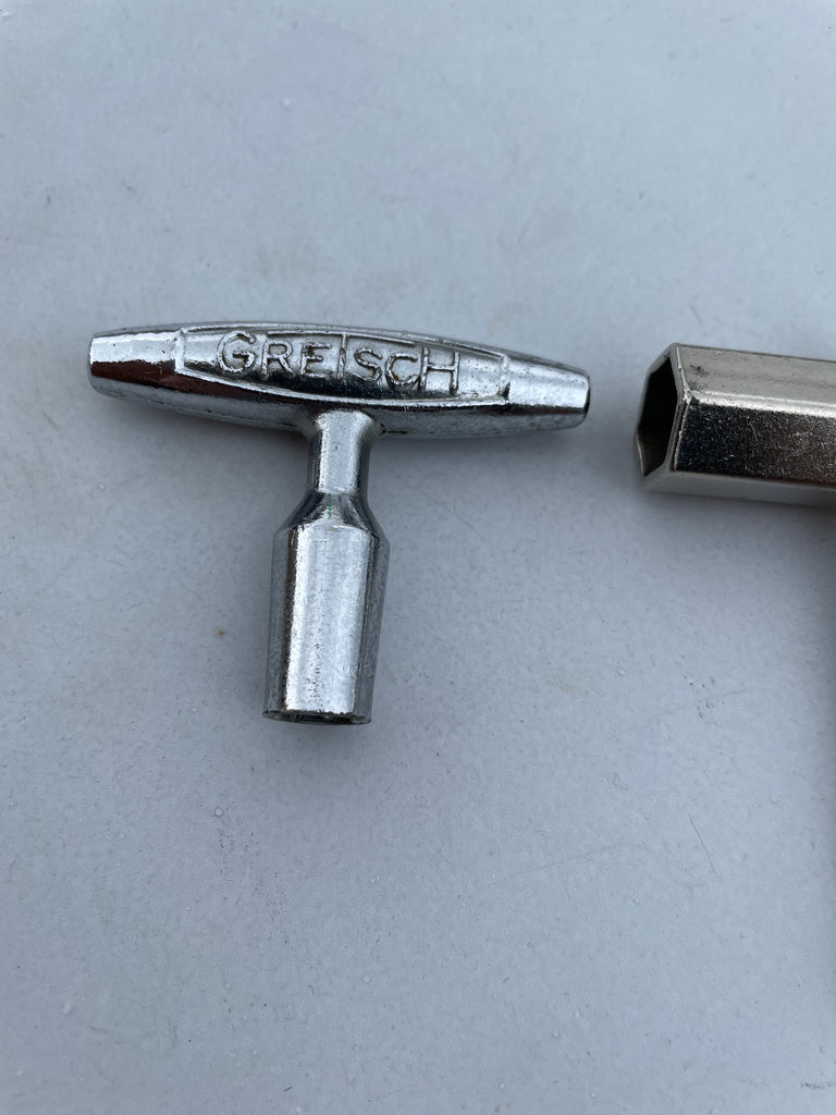 Vintage 1960s Gretsch Drum Tuning Key & Rail Consolette Hex Wrench Key ...