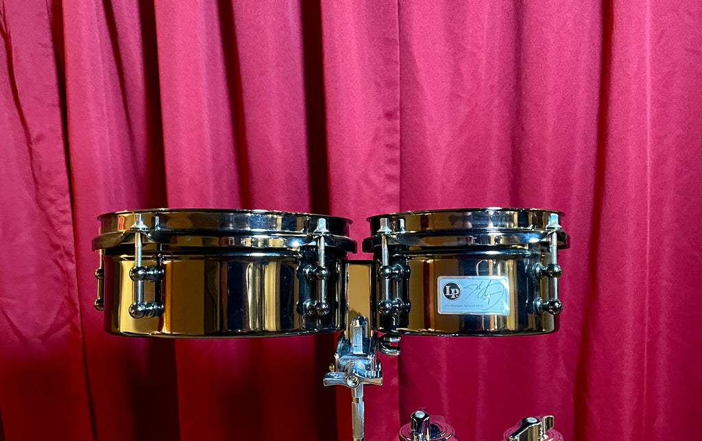 LP John Dolmayan Signature Mini Timbales Black Latin Percussion 845-JD ...