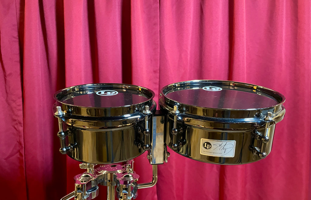 LP John Dolmayan Signature Mini Timbales Black Latin Percussion 845-JD ...