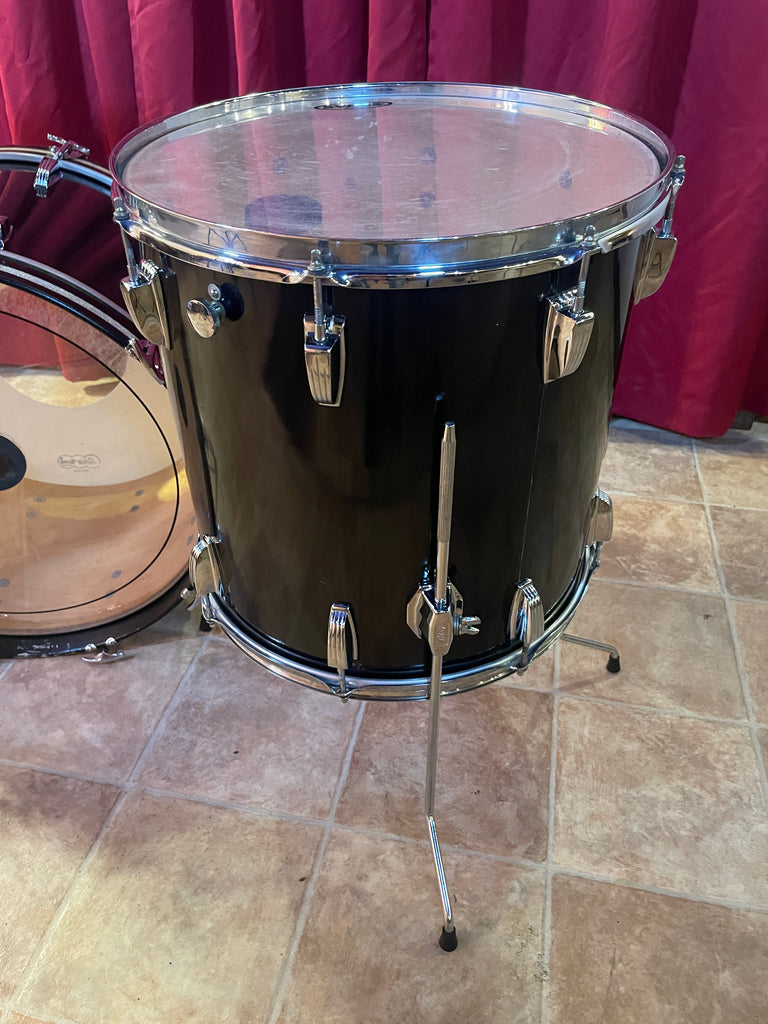 1970s Ludwig Super Classic Drum Set Black Cortex 22/13/16 – Drugan's ...