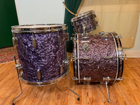 1959 Rogers Holiday Drum Set Purple Diamond Pearl 20/12/16/5x14 ...