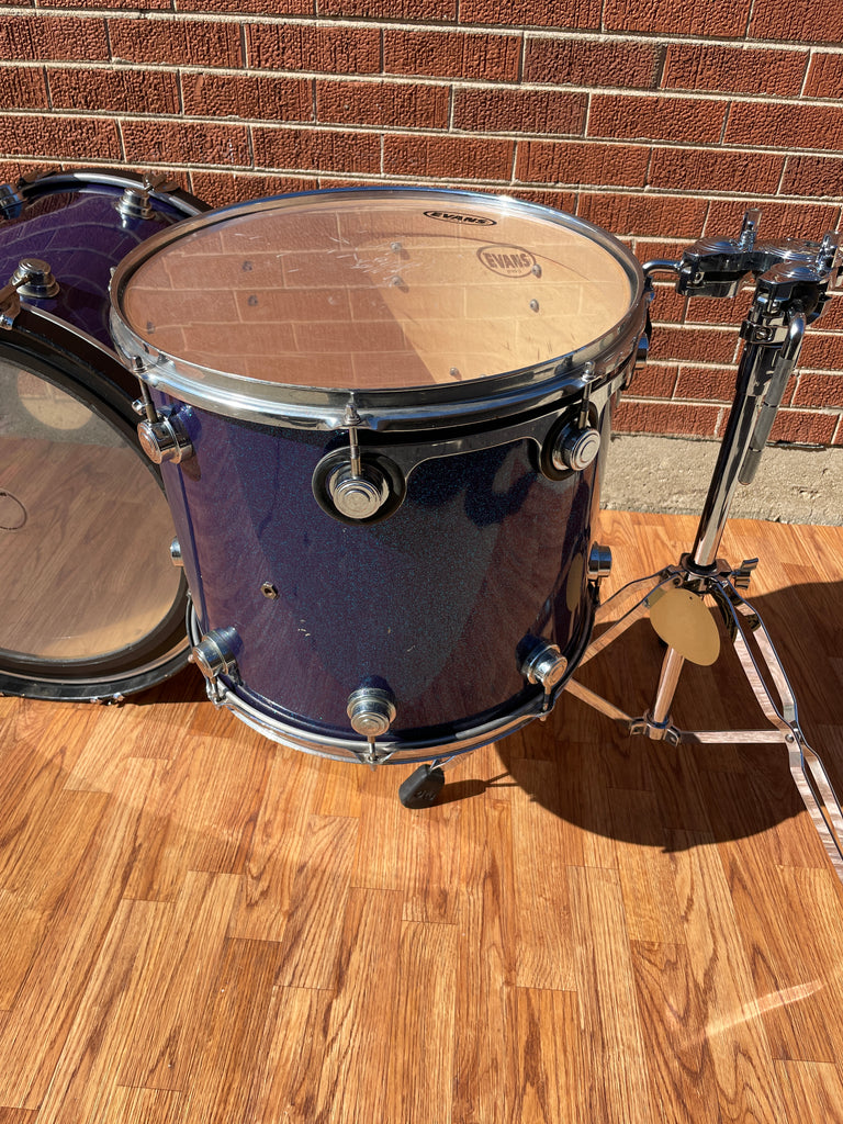 DW Drum Set Blue/Purple Sparkle Drum Workshop Pre-Collector's Series 2 ...