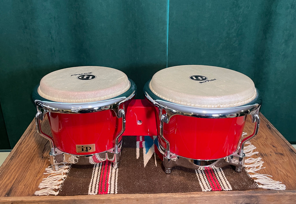 LP Bongos Fiberglass Red Latin Percussion – Drugan's Drums & Guitars
