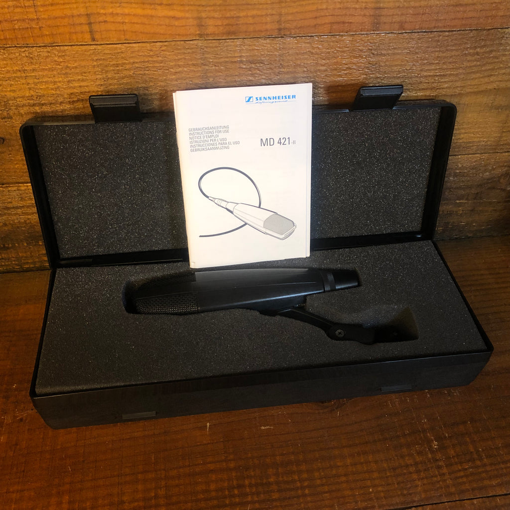 Sennheiser MD421-II Dynamic Microphone w/ Case & Box – Drugan's Drums ...