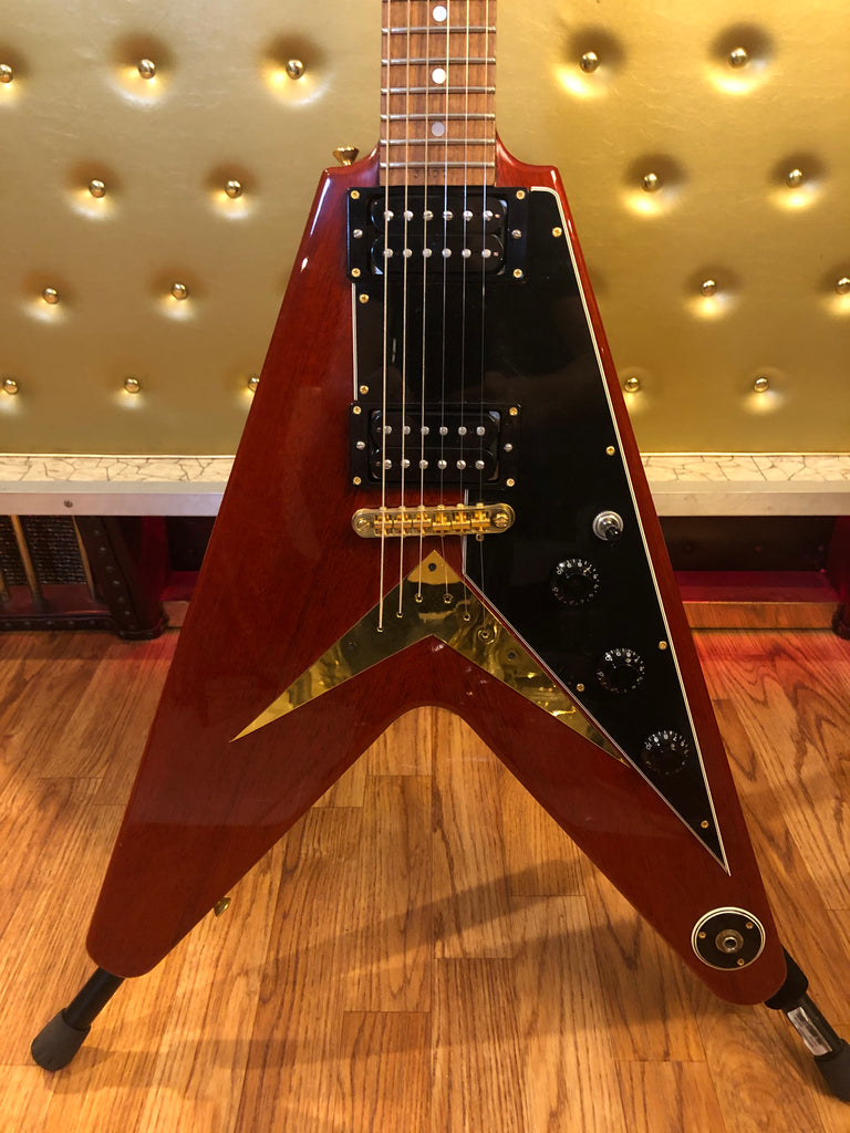 Kurt Wilson Mahogany 58 Flying V Vintage Cherry w/ Duncan Alnico II Pi ...